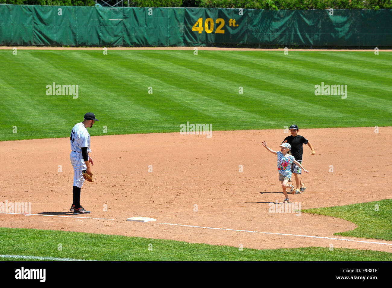 Images from a baseball game at the Labatt Memorial Park in London ...