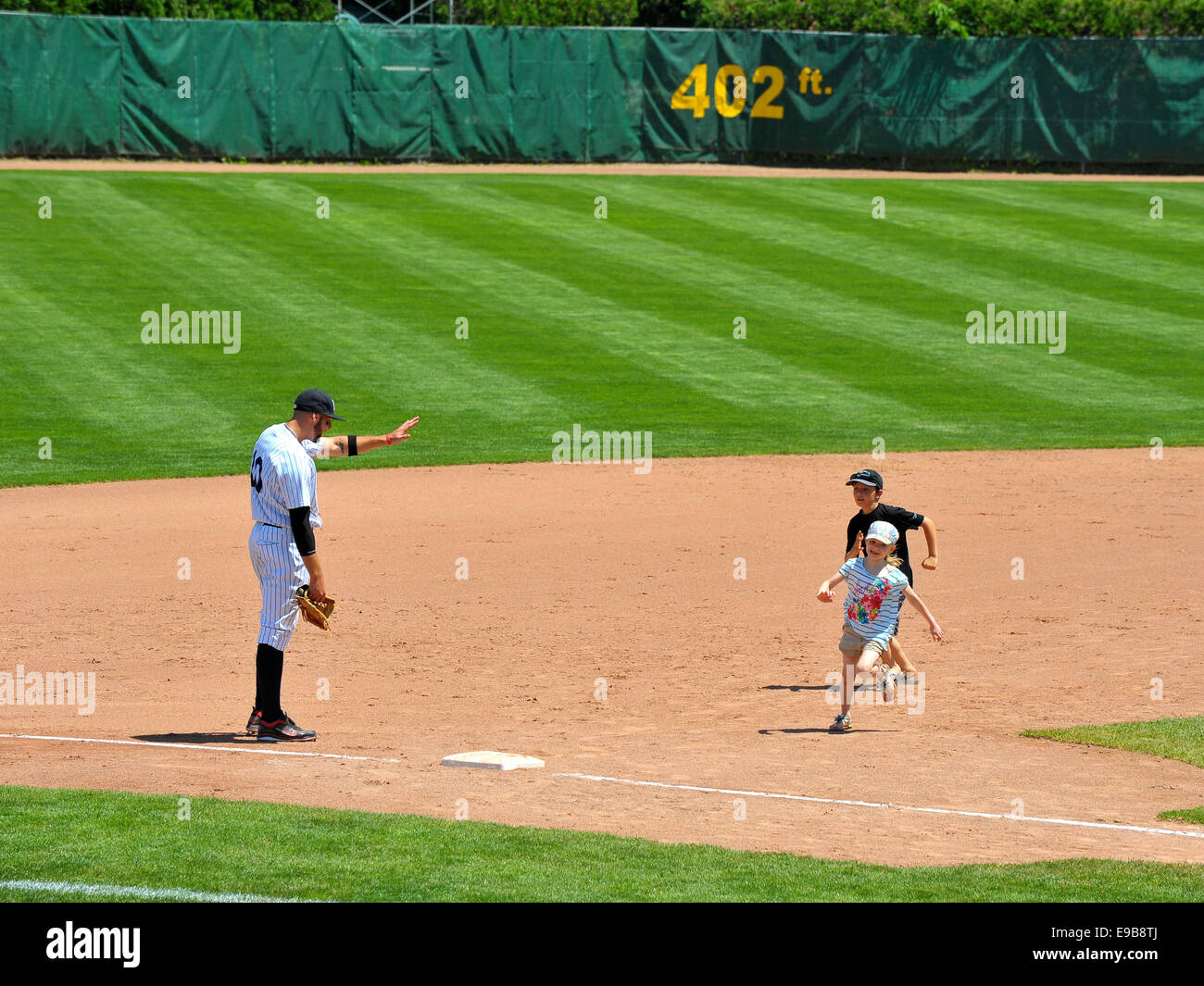 Images from a baseball game at the Labatt Memorial Park in London ...