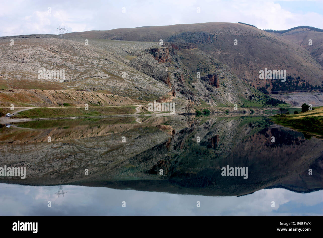 The river euphrates near the ataturk dam in turkey hi-res stock ...