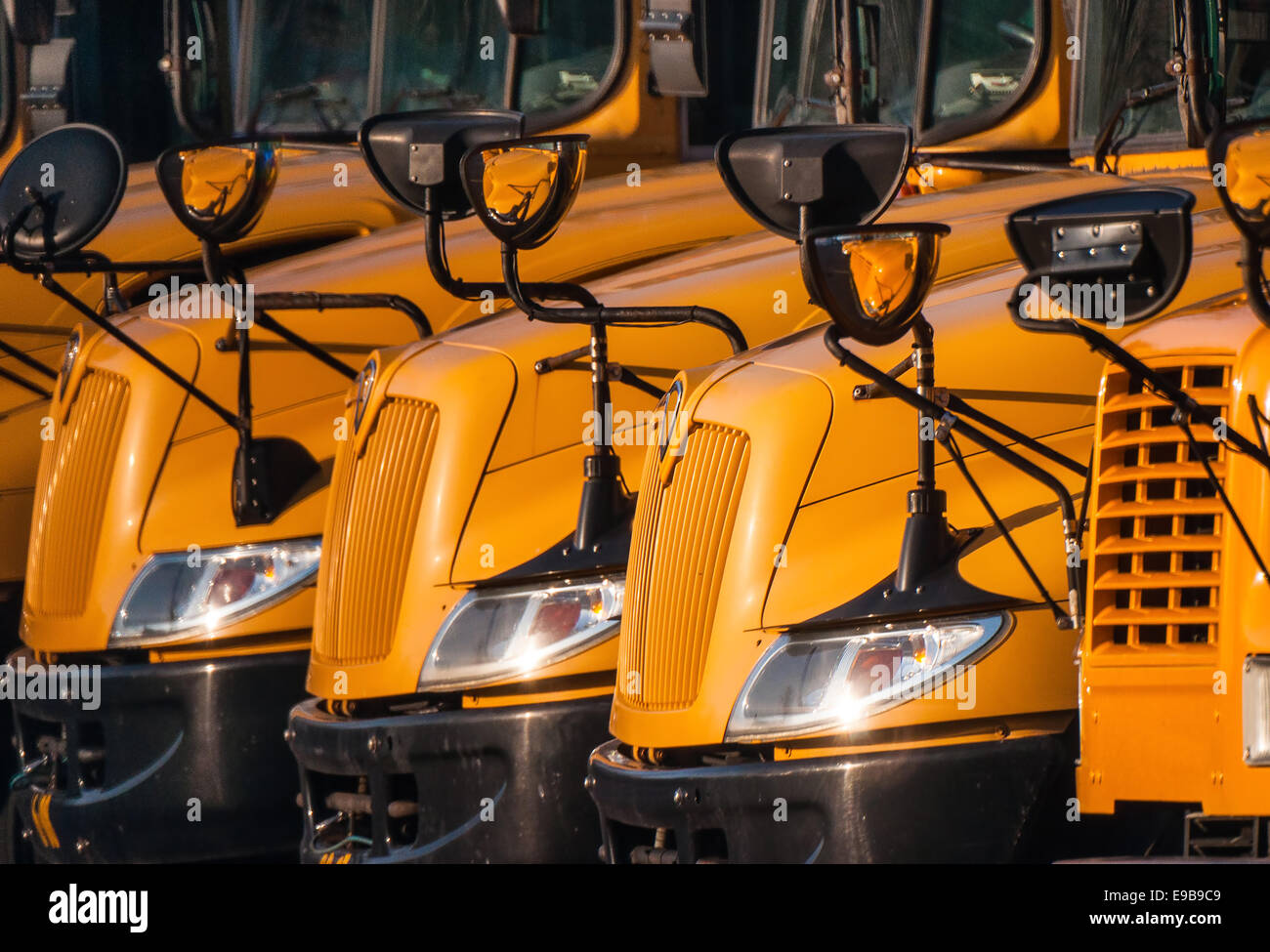 School bus parking hi-res stock photography and images - Alamy