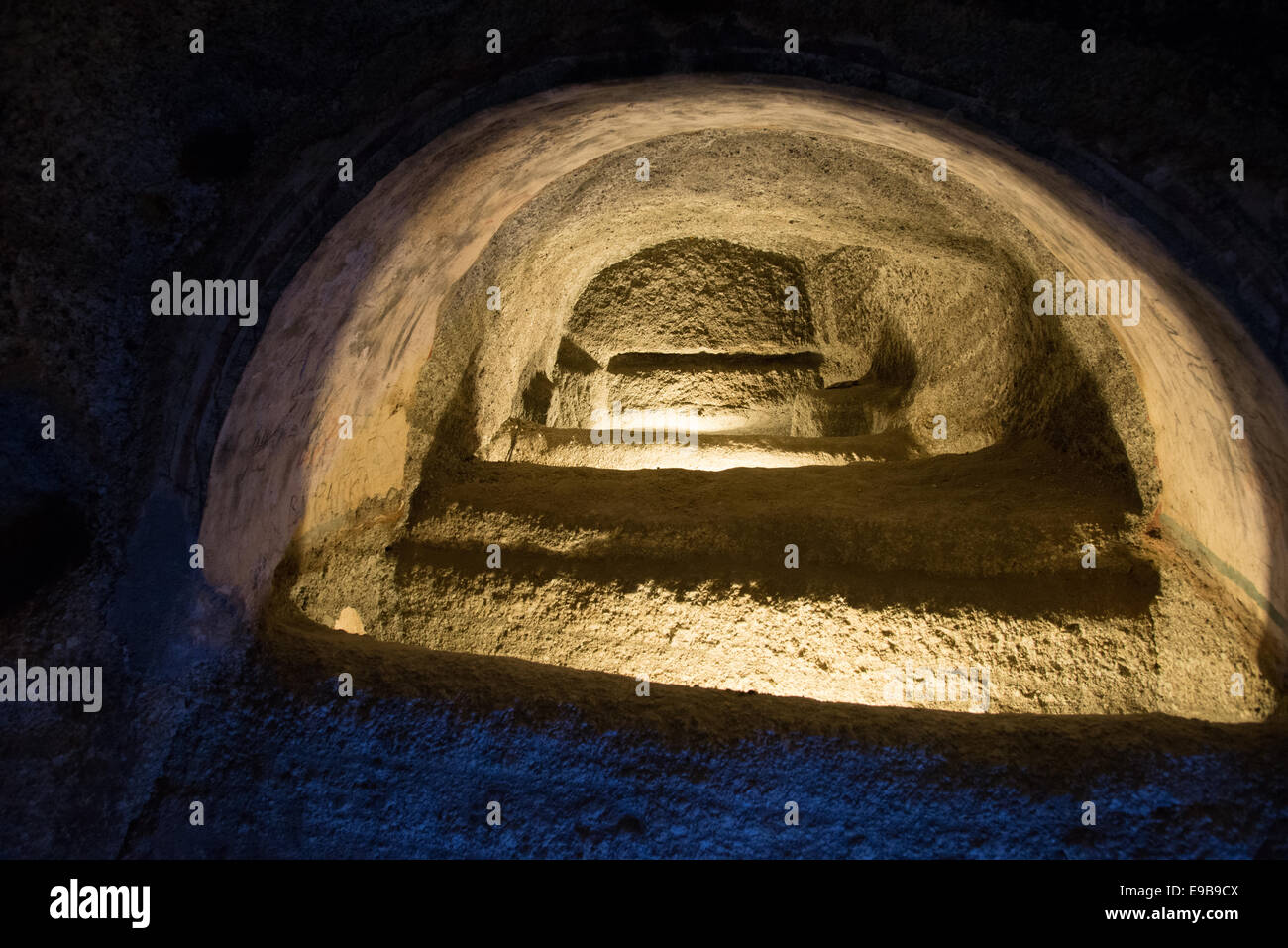 catacombe of tripiti at milos island in greece Stock Photo - Alamy