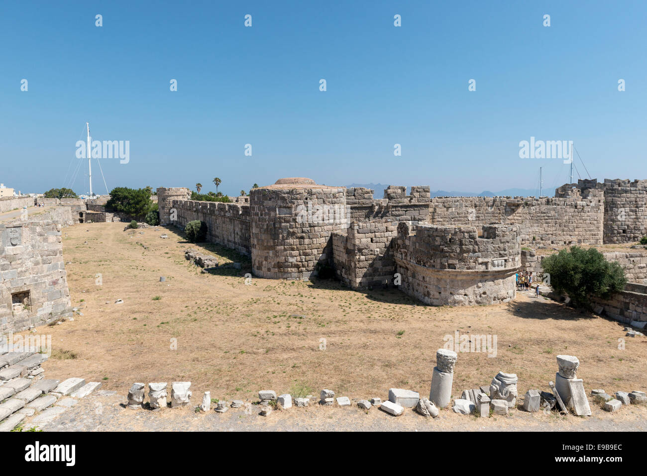 Nerantzia or Saint John Knights castle in Kos, island of Kos, Greece ...