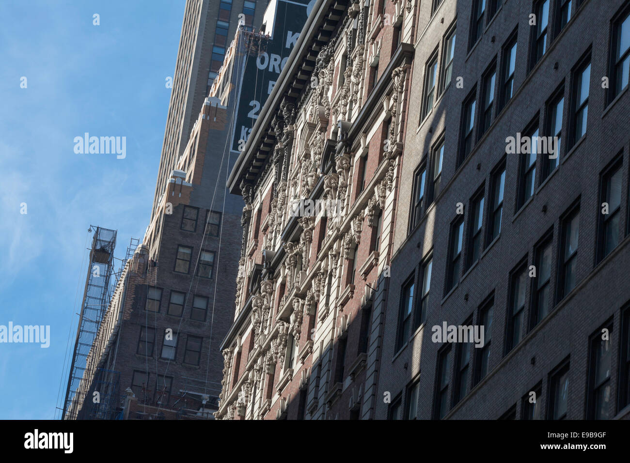 Architectural detailing on facade of apartment building Broadway New ...