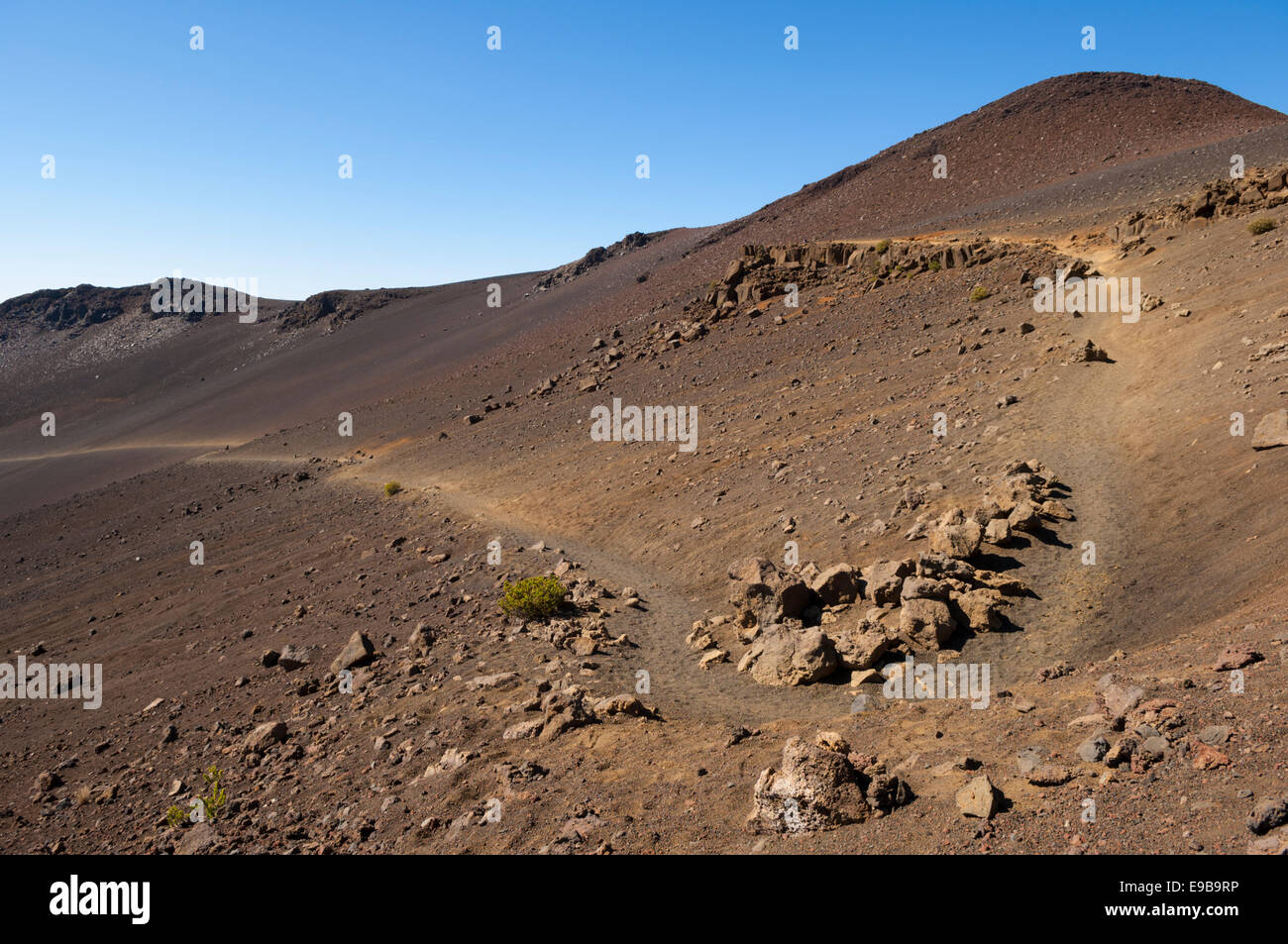 Sliding Sands Trail in Haleakala Crater; Haleakala National Park, Maui ...