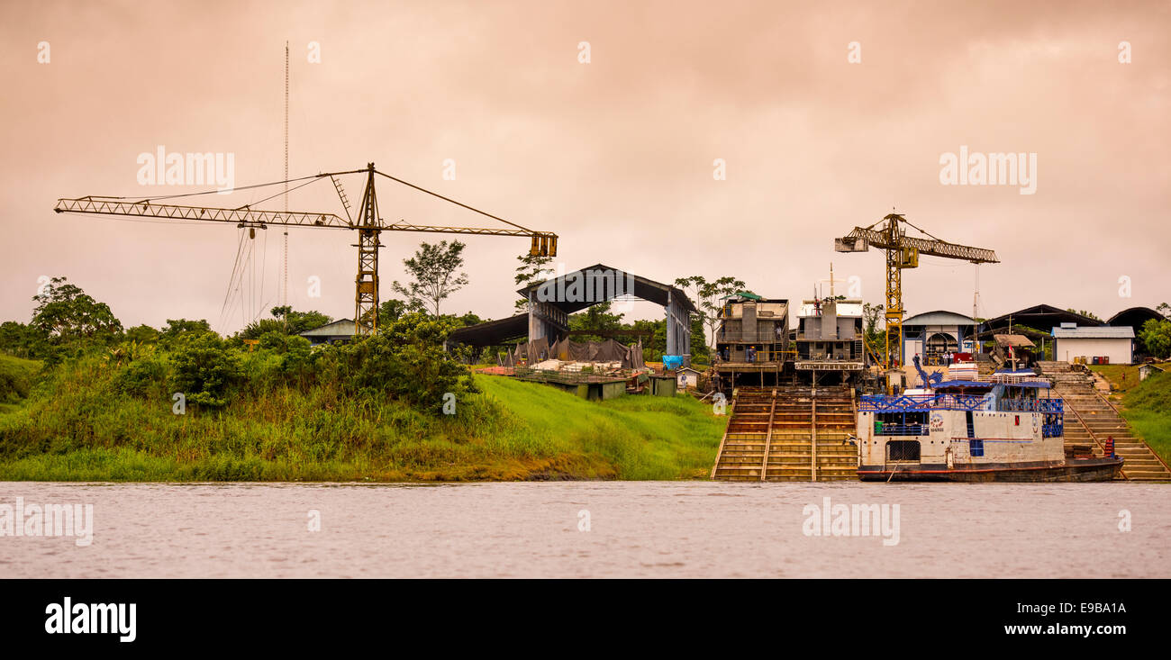 Shipyard on the Amazon River Stock Photo - Alamy