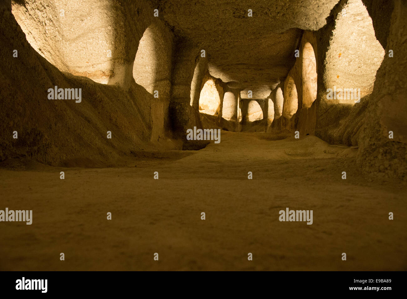 catacombe of tripiti at milos island in greece Stock Photo - Alamy