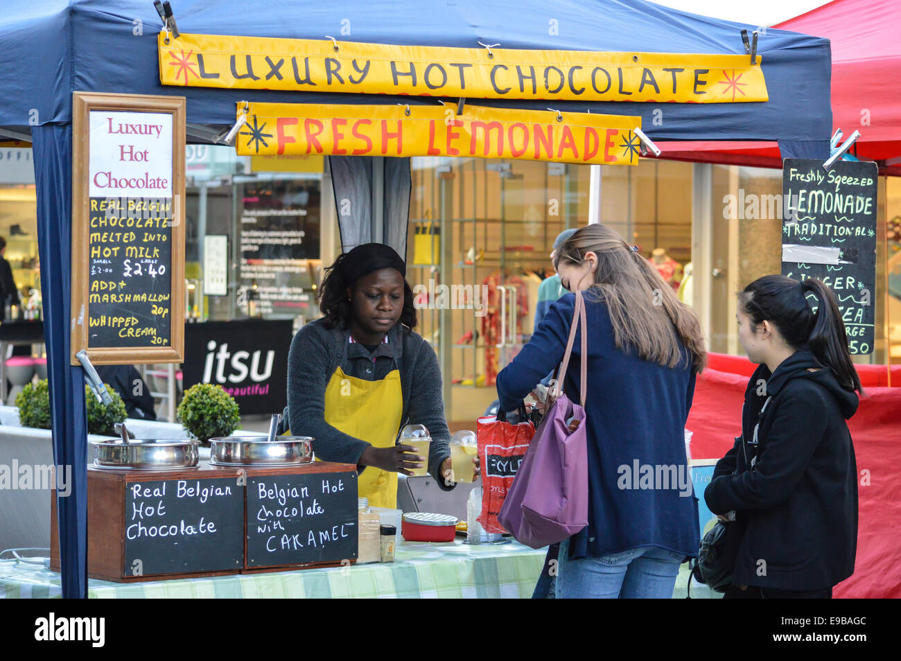Lemonade Stall, Brunswick Centre Food market, Bloomsbury, London, UK ...