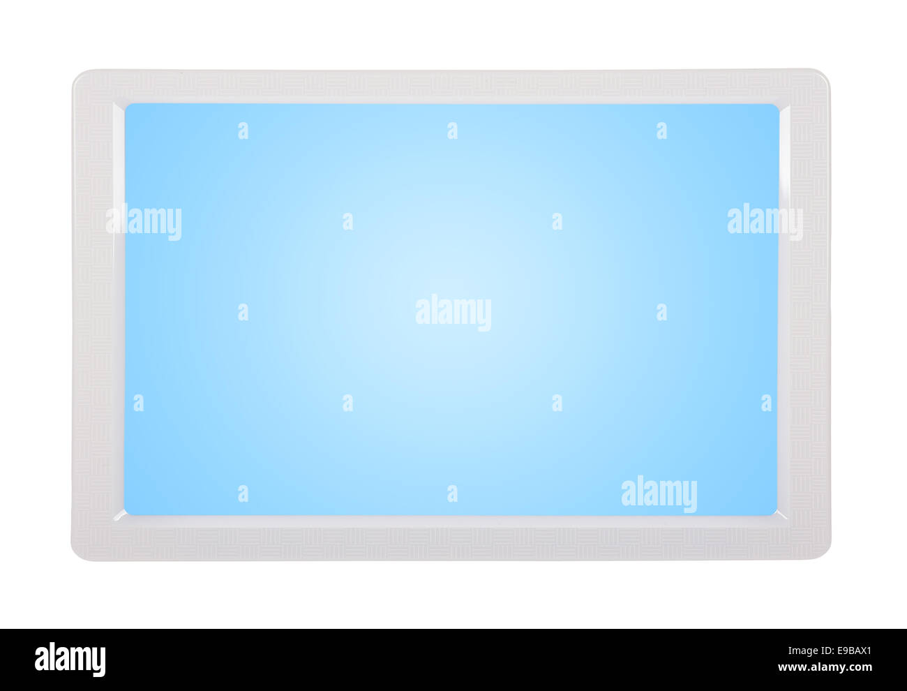 white computer tablet touchscreen on a white background Stock Photo - Alamy