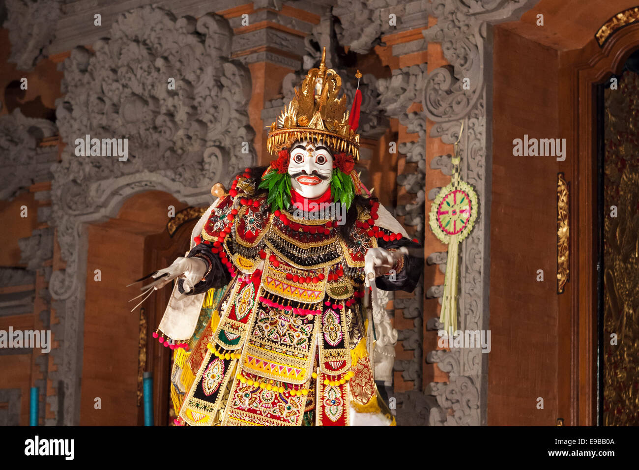 [Jauk Dance], traditional Balinese [mask dance], [Ubud Palace], Bali ...
