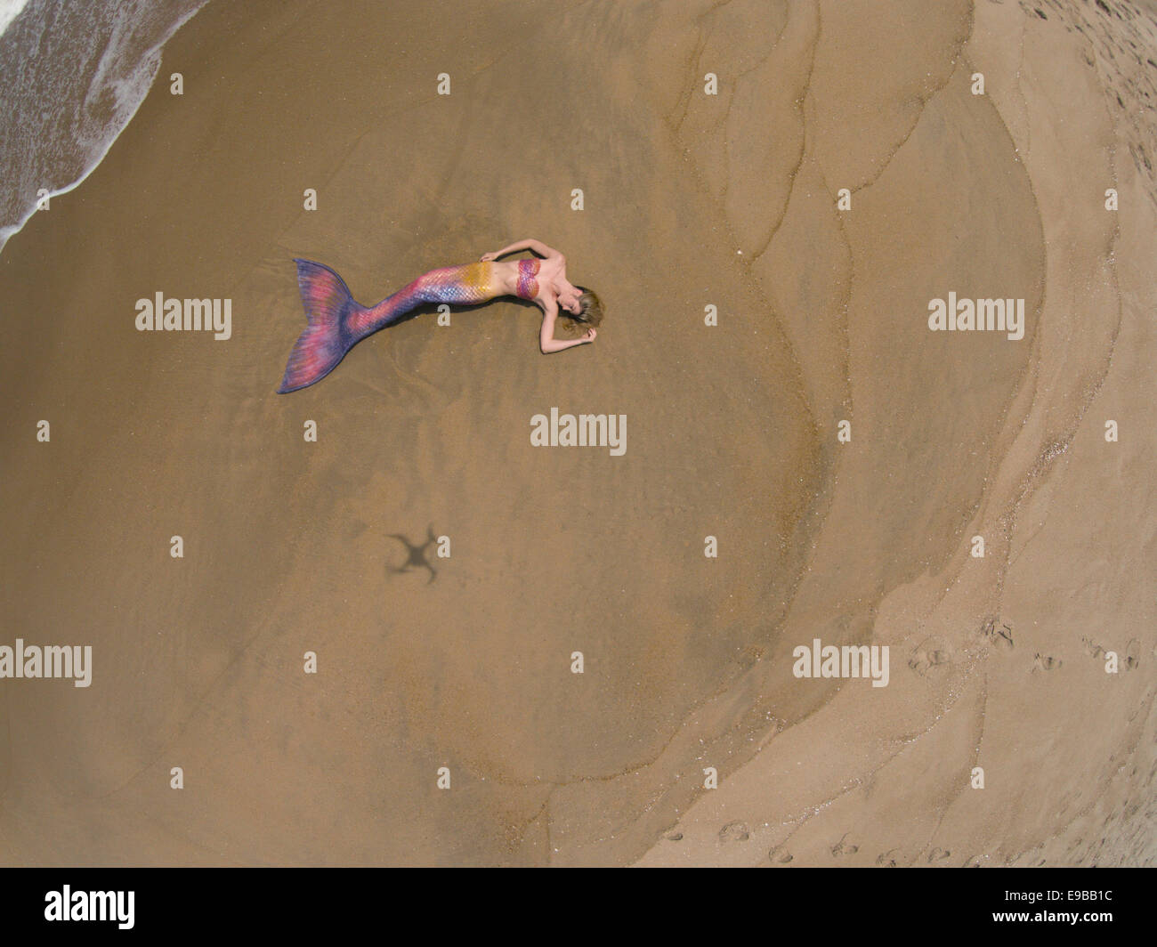 Sand mermaid tail hi-res stock photography and images - Alamy