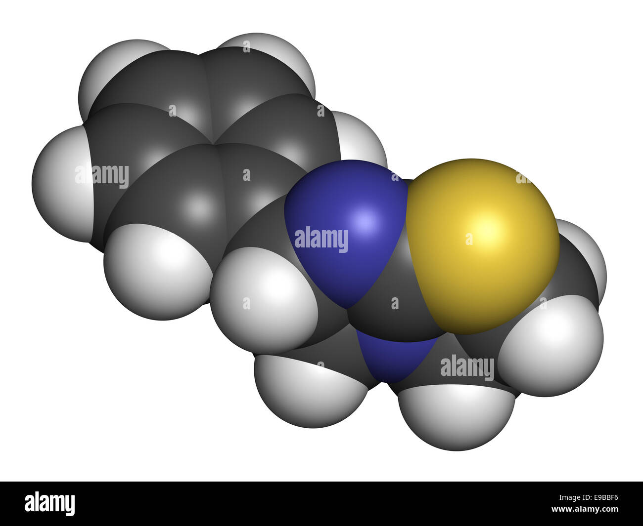 Levamisole antihelmintic drug molecule. levorotary isomer of ...