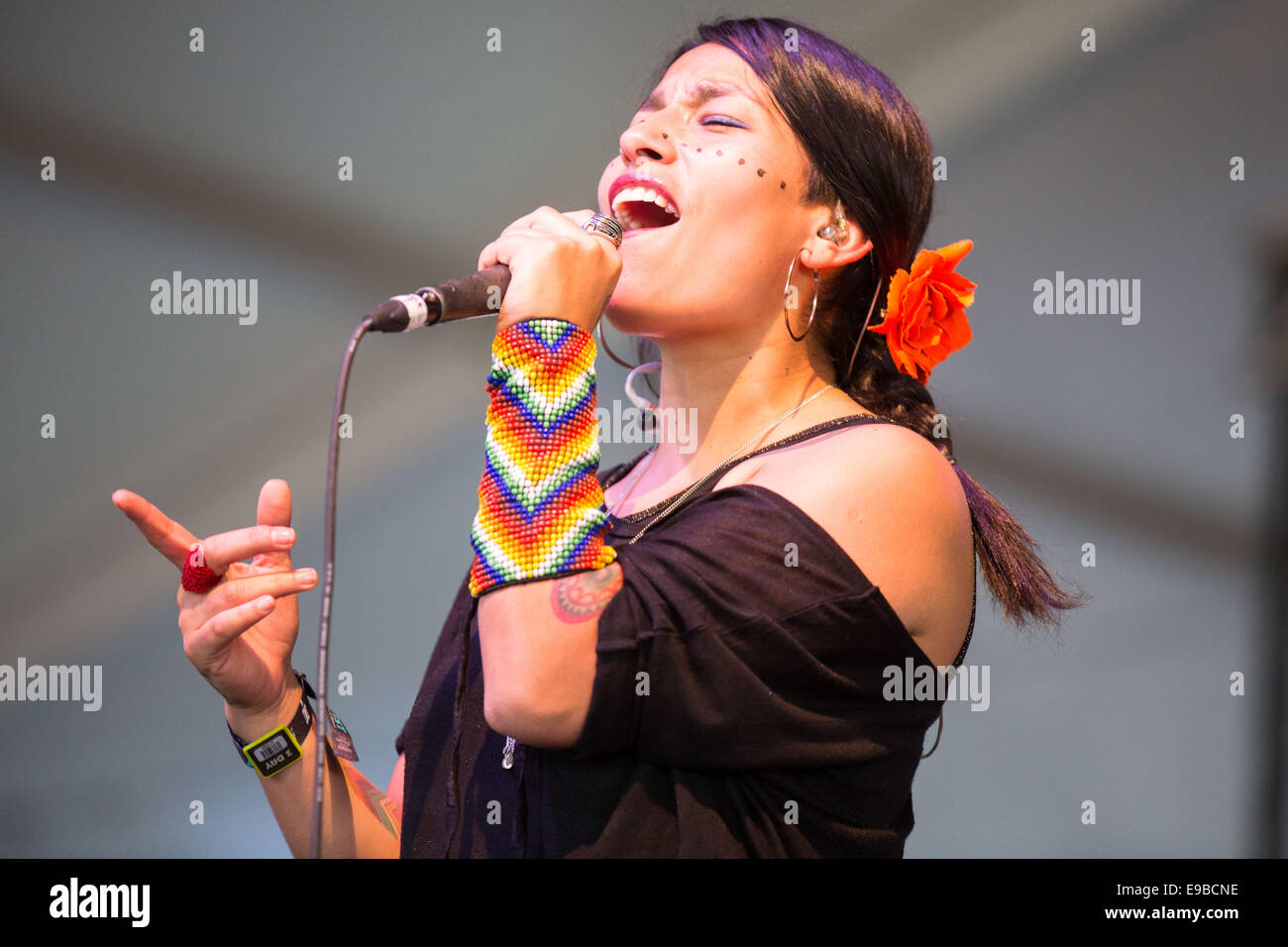 Austin, Texas, USA. 3rd Oct, 2014. Singer ANA TIJOUX performs live at ...