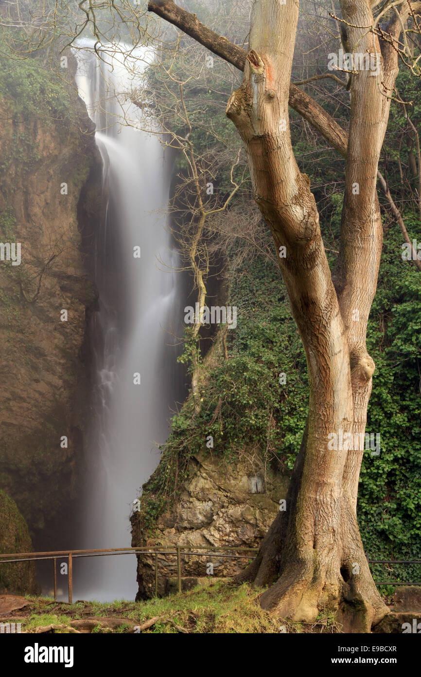 Dyserth Falls on the River Ffyddion in North Wales Stock Photo - Alamy