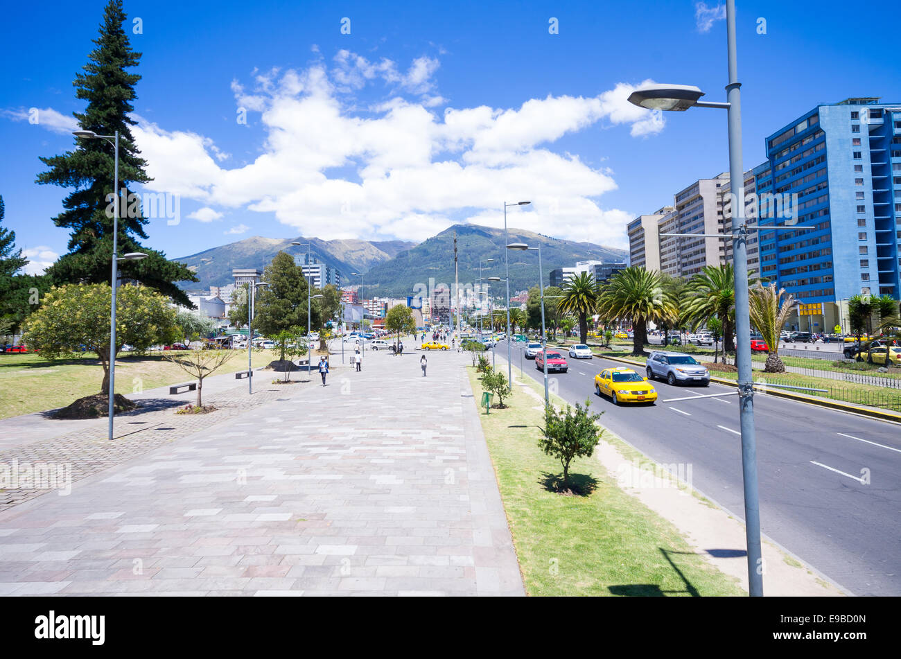 modern avenue in Quito Ecuador Stock Photo - Alamy