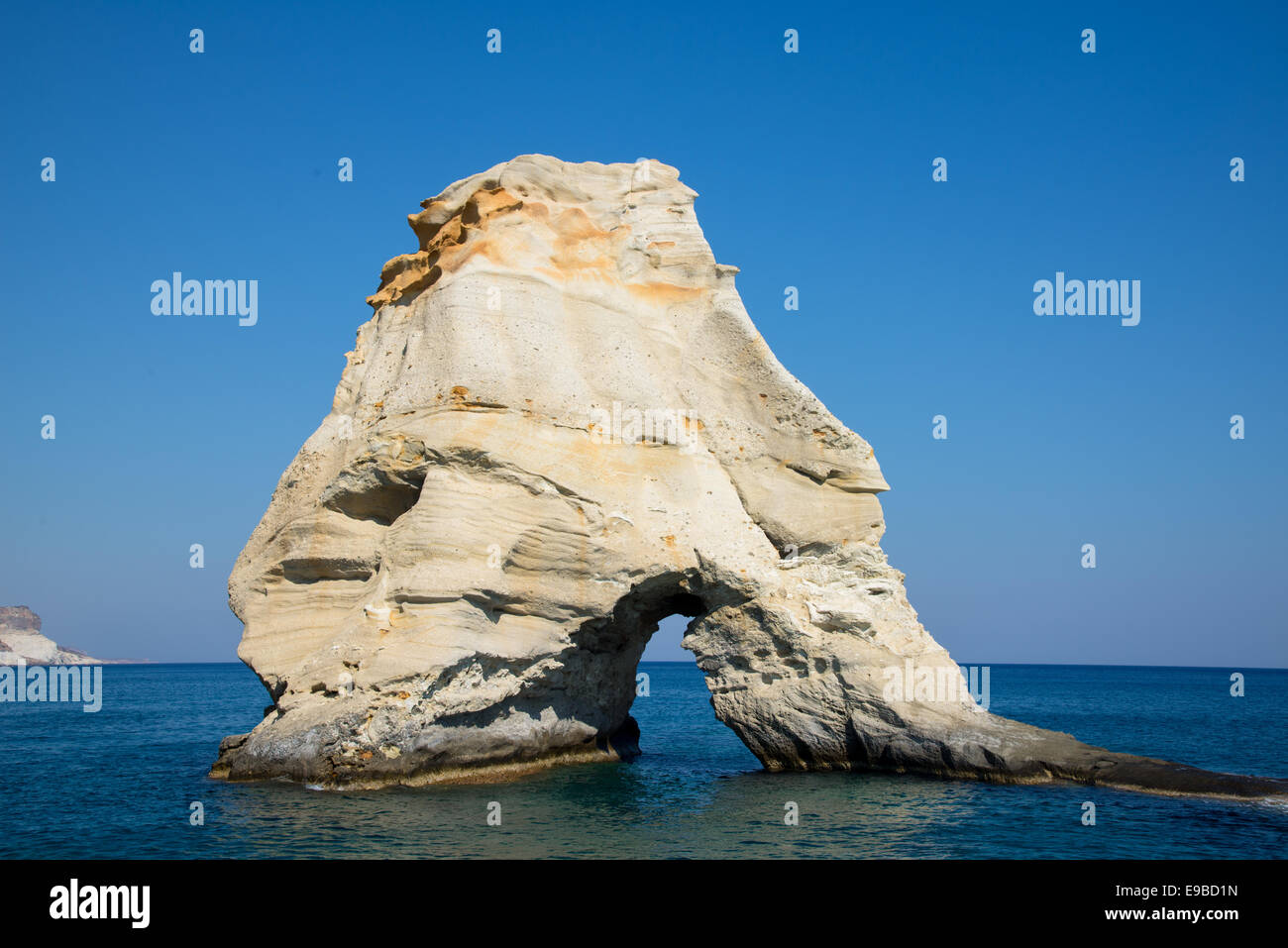 cliffs at kleftiko at milos cyclades greece Stock Photo - Alamy