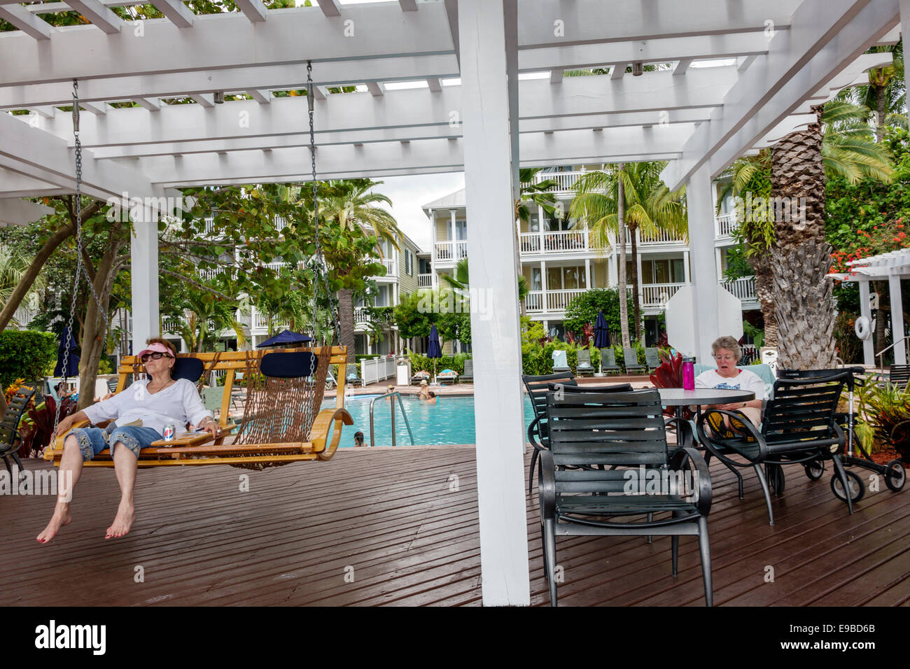 Key West Florida,Keys Hyatt Sunset Harbor,harbour,swimming pool area ...