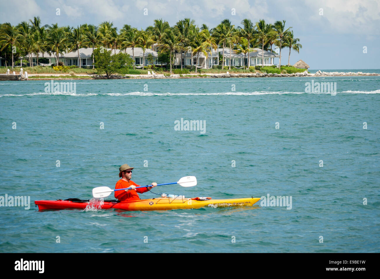 Key West Florida,Keys Sunset Key,Gulf of Mexico,kayak,kayaker,paddling ...