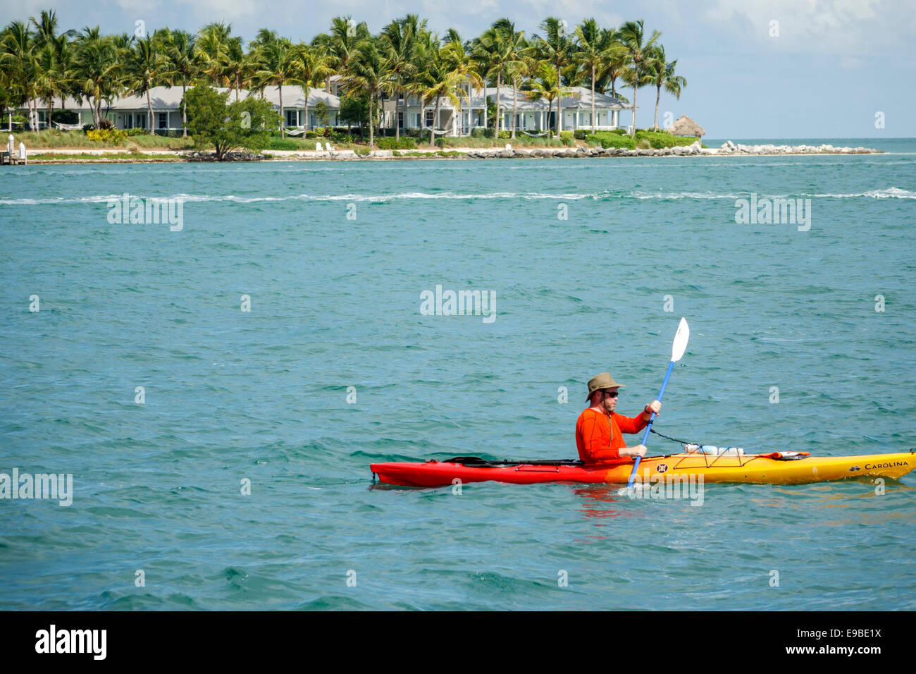Key West Florida,Keys Sunset Key,Gulf of Mexico,kayak,kayaker,paddling ...