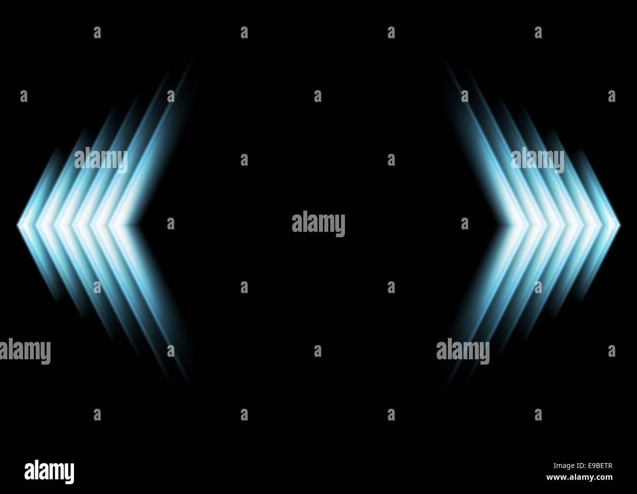 Bright glow blue arrows. Vector design Stock Photo - Alamy
