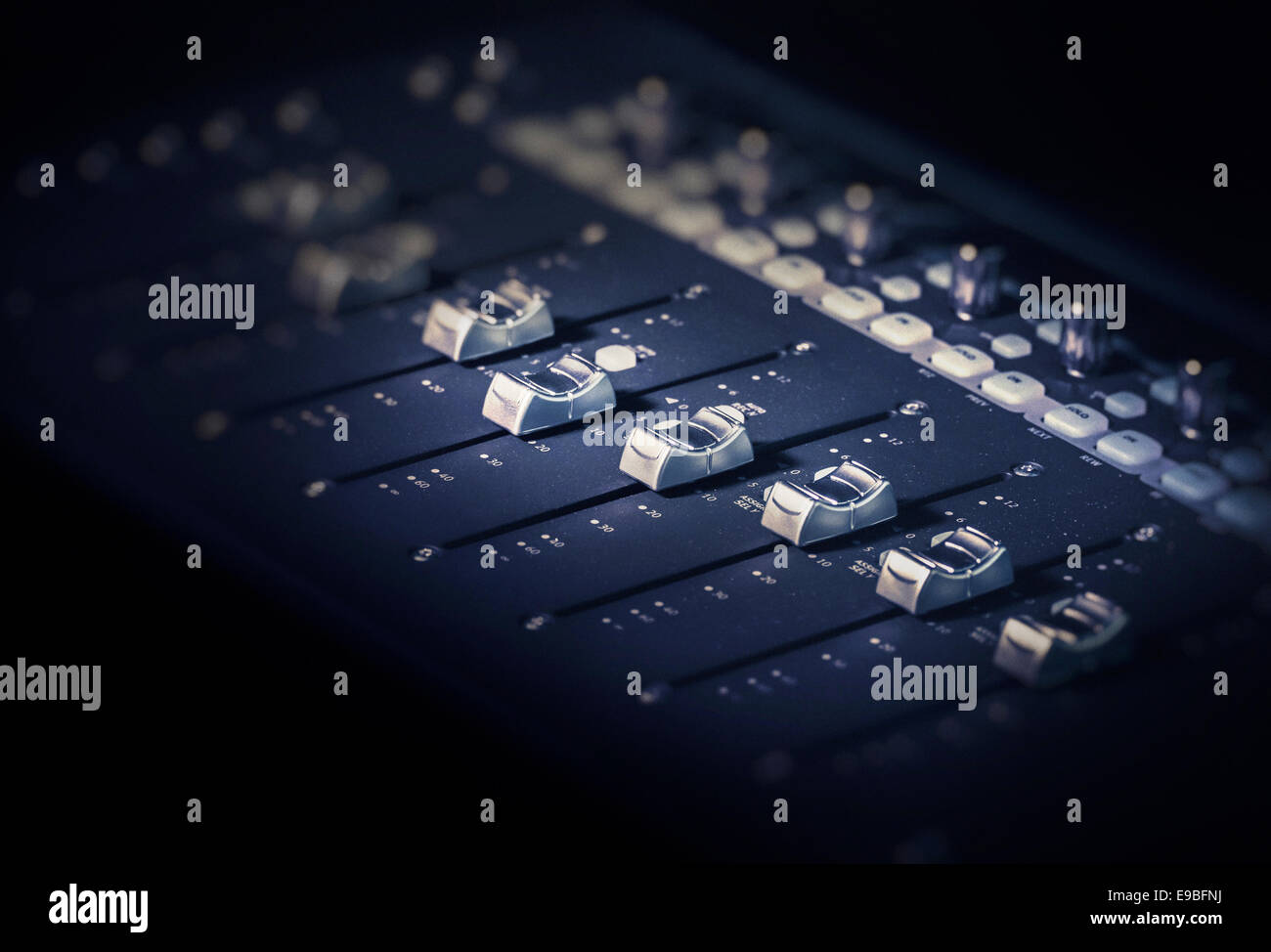 Studio audio music sound console Stock Photo - Alamy
