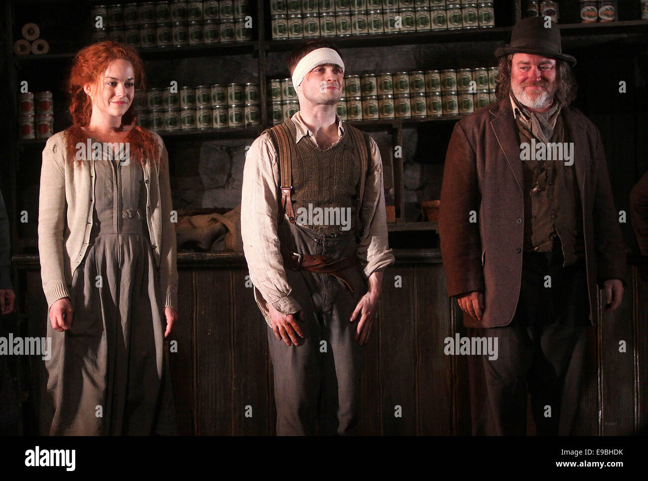 Opening night curtain call for The Cripple of Inishmaan at the Cort ...
