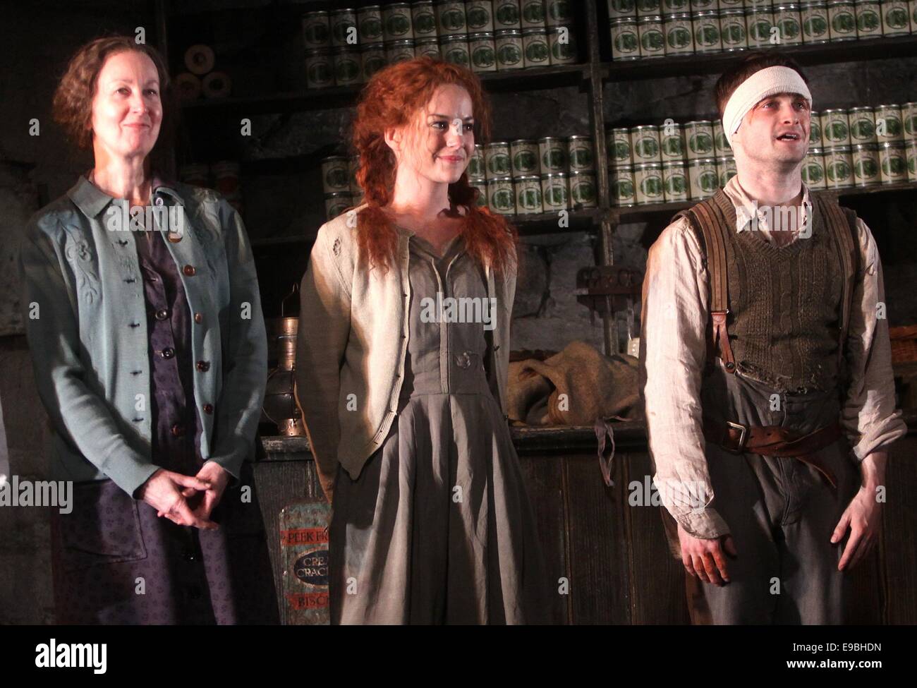 Opening night curtain call for The Cripple of Inishmaan at the Cort ...