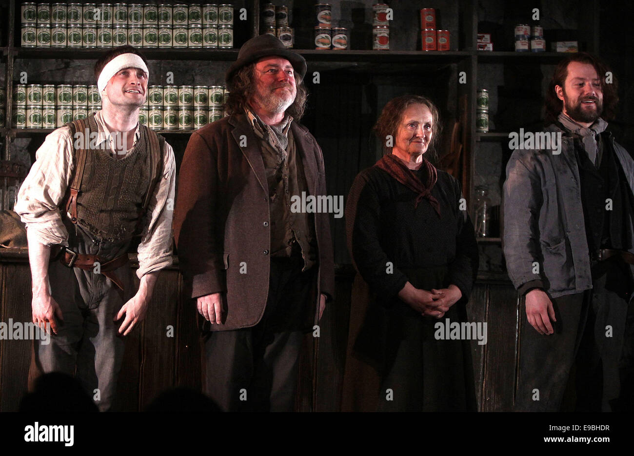 Opening night curtain call for The Cripple of Inishmaan at the Cort ...