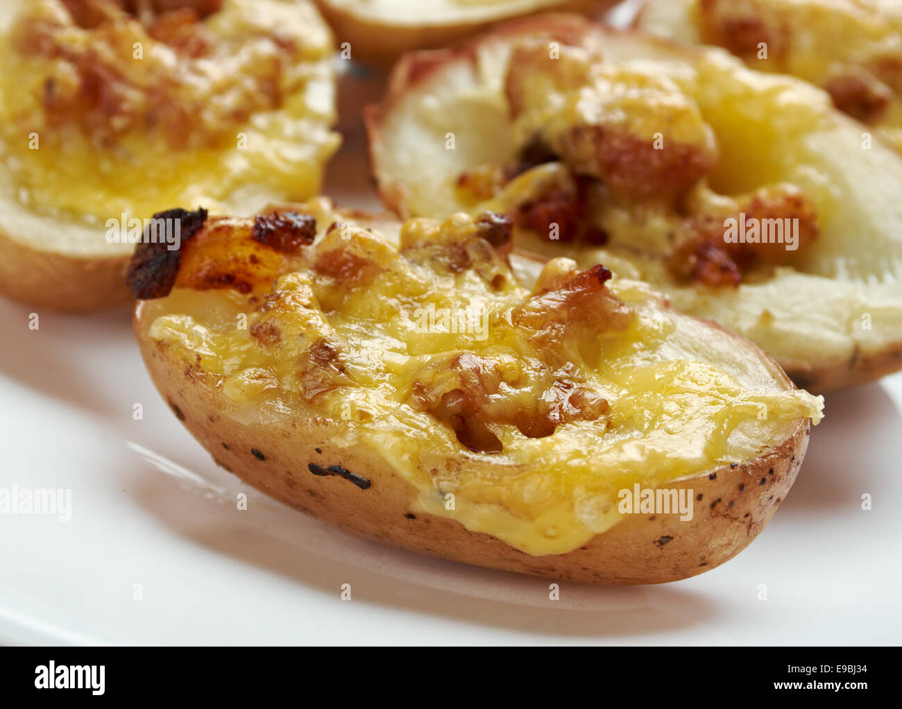 patate ripiene al forno - Italian stuffed potato Stock Photo - Alamy