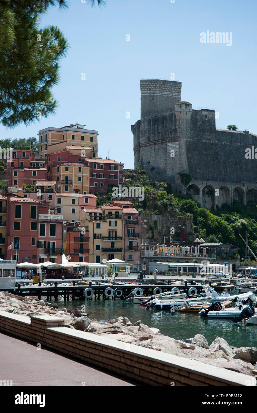 Italian Riviera,Colourwashed houses, coastal, boats, holiday ...