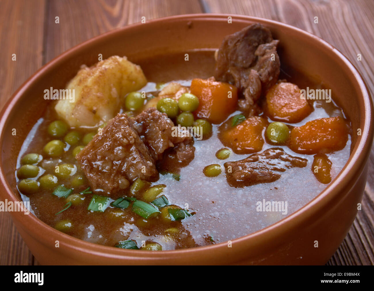beef fricassee - French meat cut into small pieces, stewed or fried ...