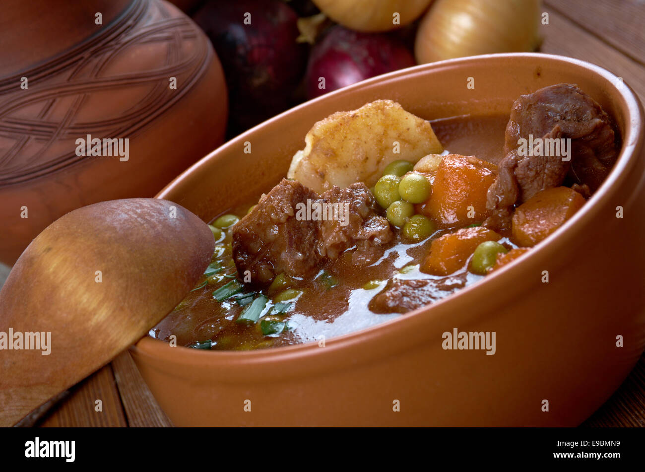 beef fricassee - French meat cut into small pieces, stewed or fried ...