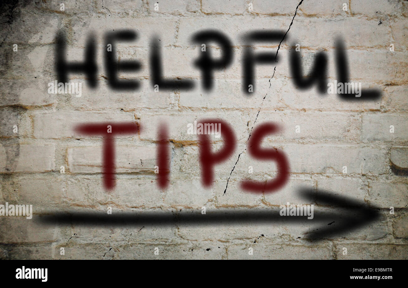 Helpful Tips Concept Stock Photo - Alamy