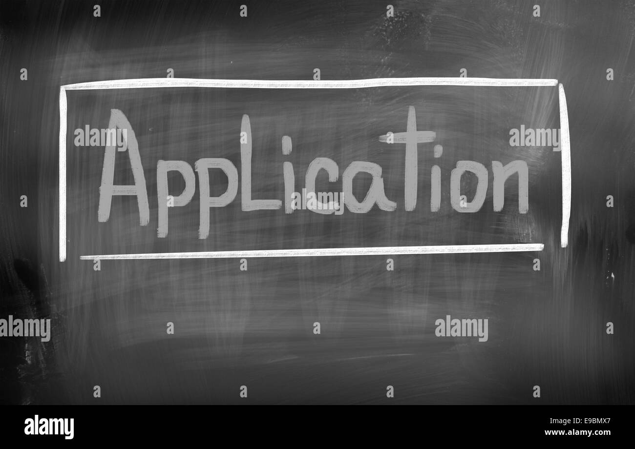 Concept Handwritten With Chalk - Color Image Stock Photo - Alamy