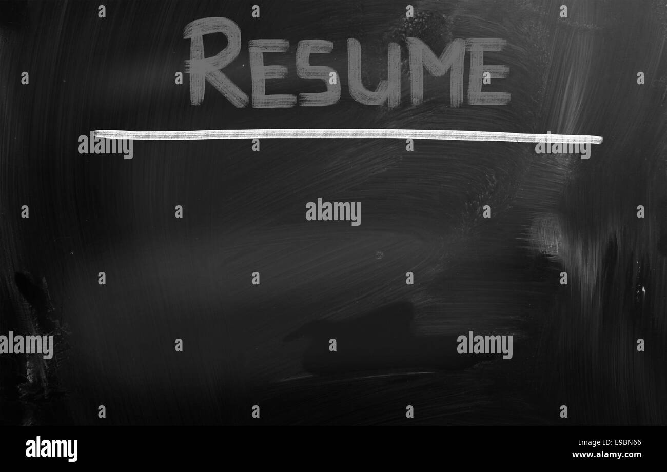 Concept Handwritten With Chalk - Color Image Stock Photo - Alamy