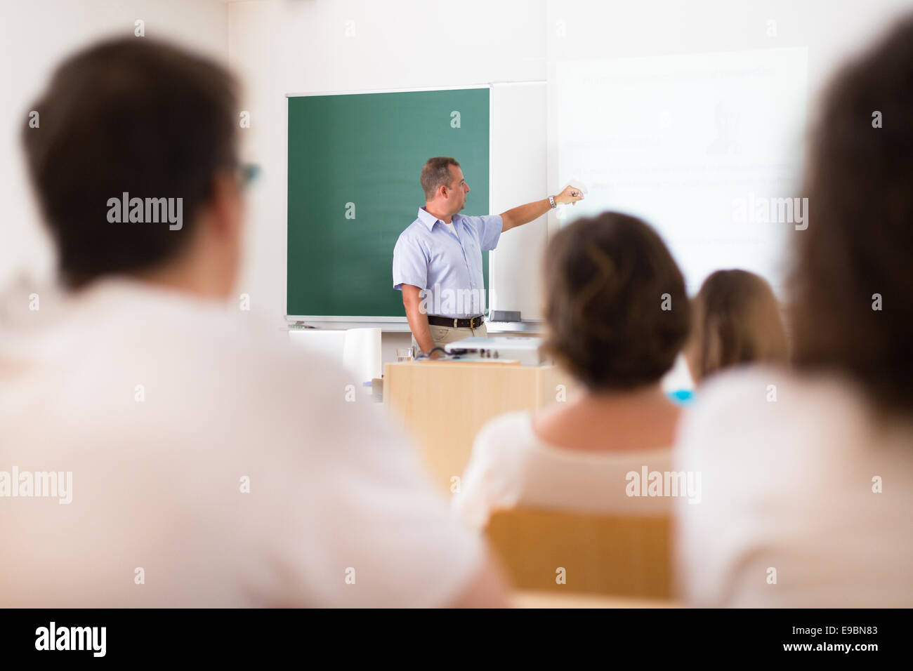 Lecturer at university Stock Photo - Alamy