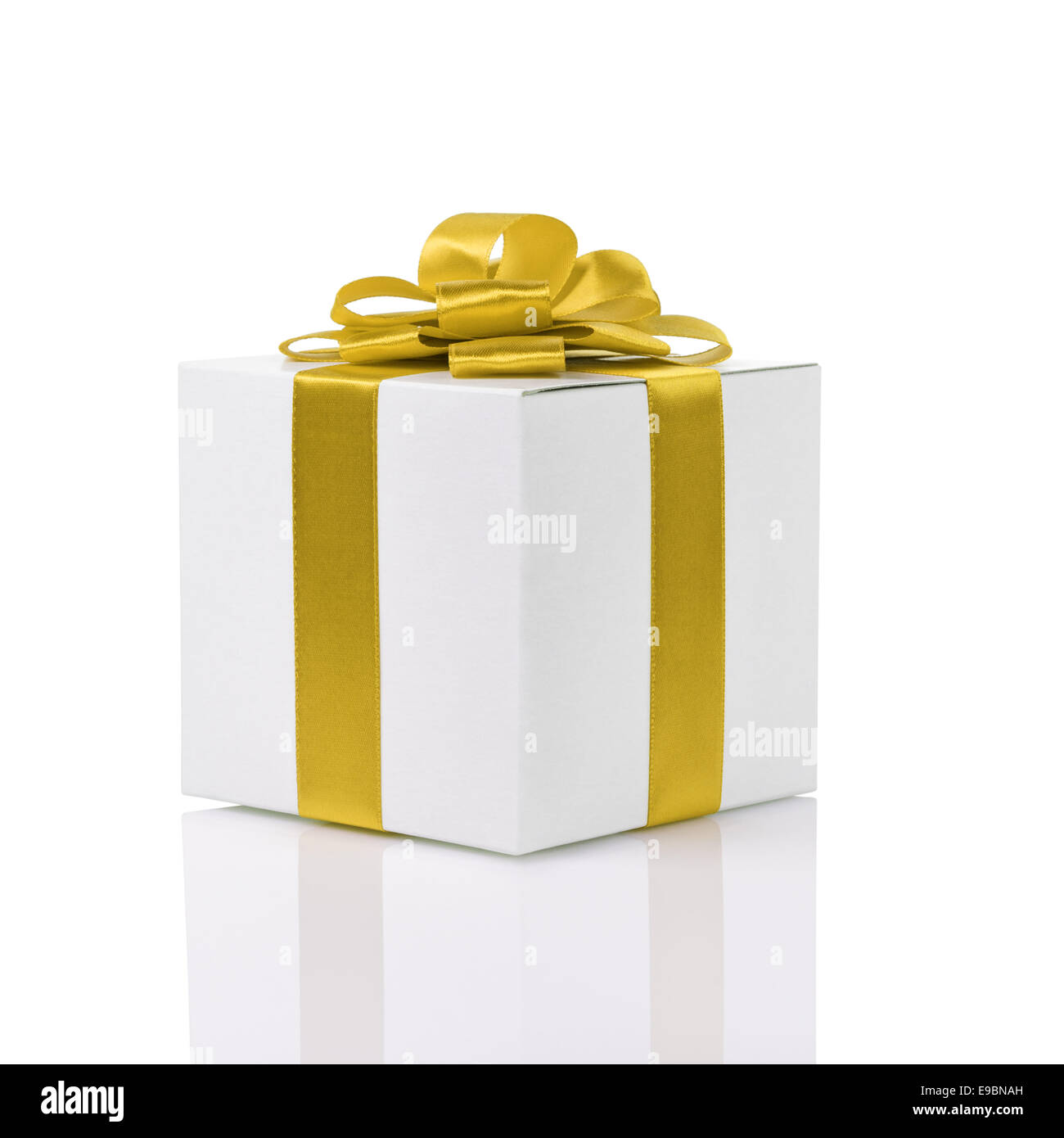 Wrapping white gift yellow hi-res stock photography and images - Alamy