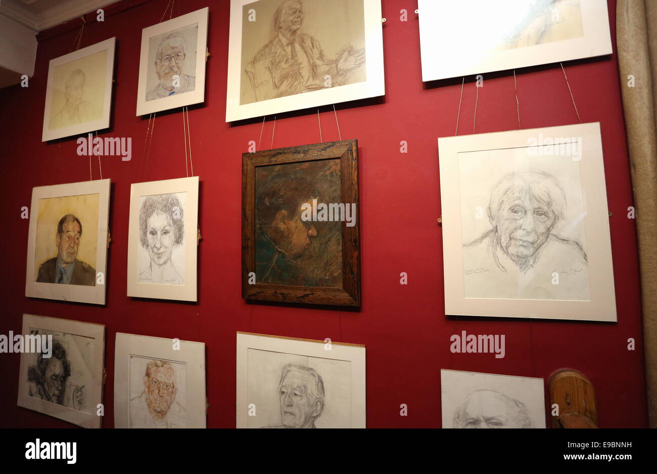 The last ever portrait painted of Dylan Thomas by artist Gordon Stuart ...