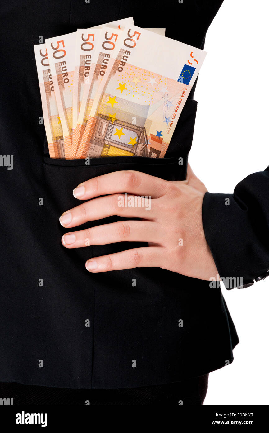 Euros pocket woman hi-res stock photography and images - Alamy