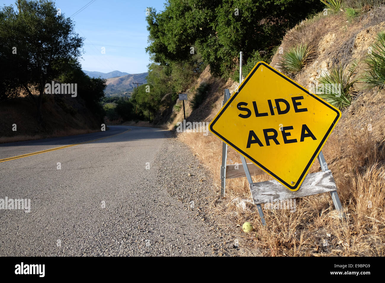 Rock slide highway hi-res stock photography and images - Alamy