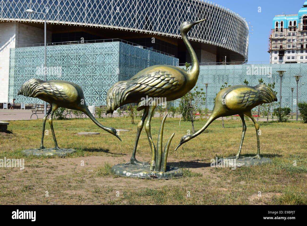 A statue in the streets of Astana, capital of Kazakhstan Stock Photo ...