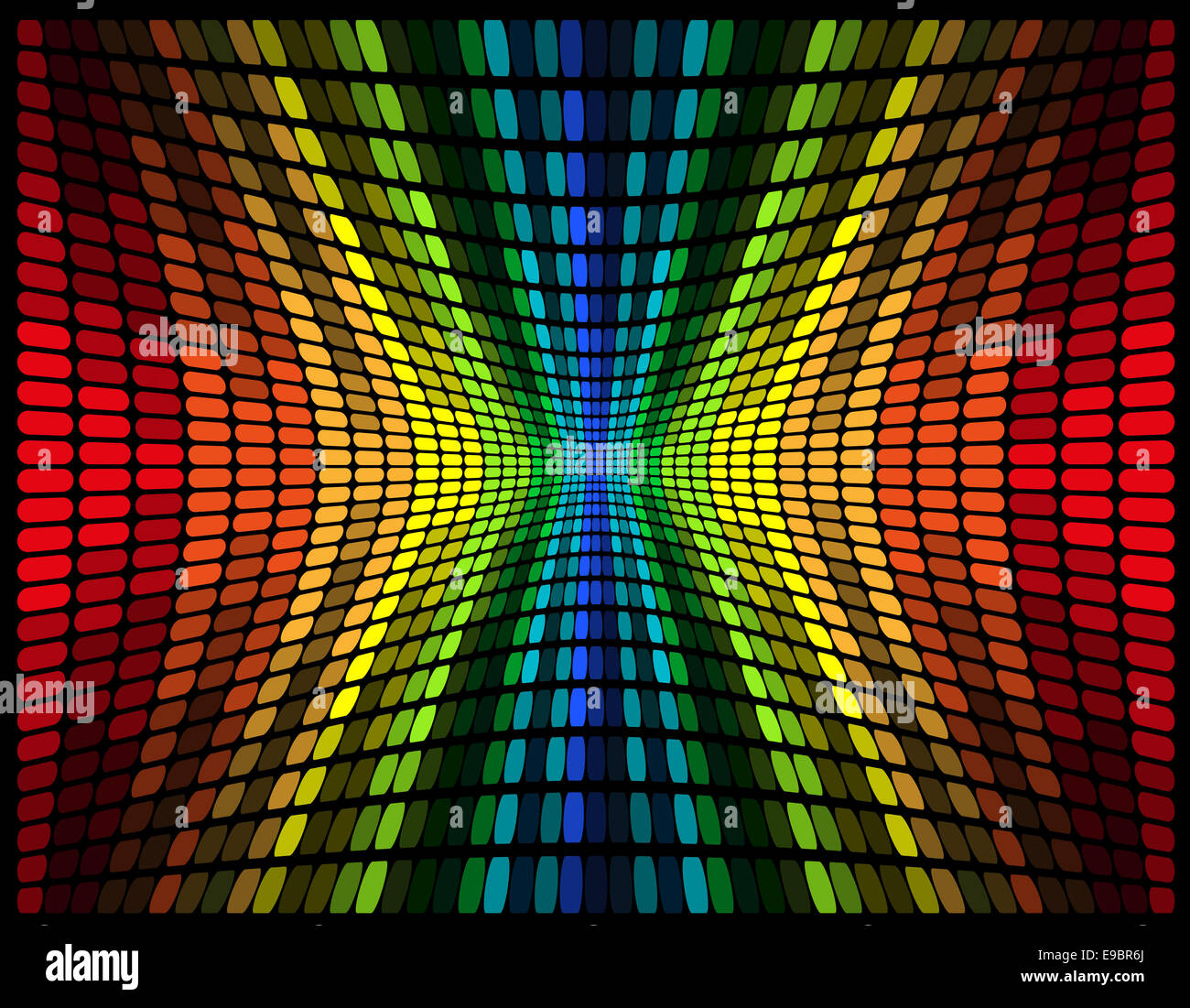 abstract multicolored graphic equalizer illustration isolated on black ...