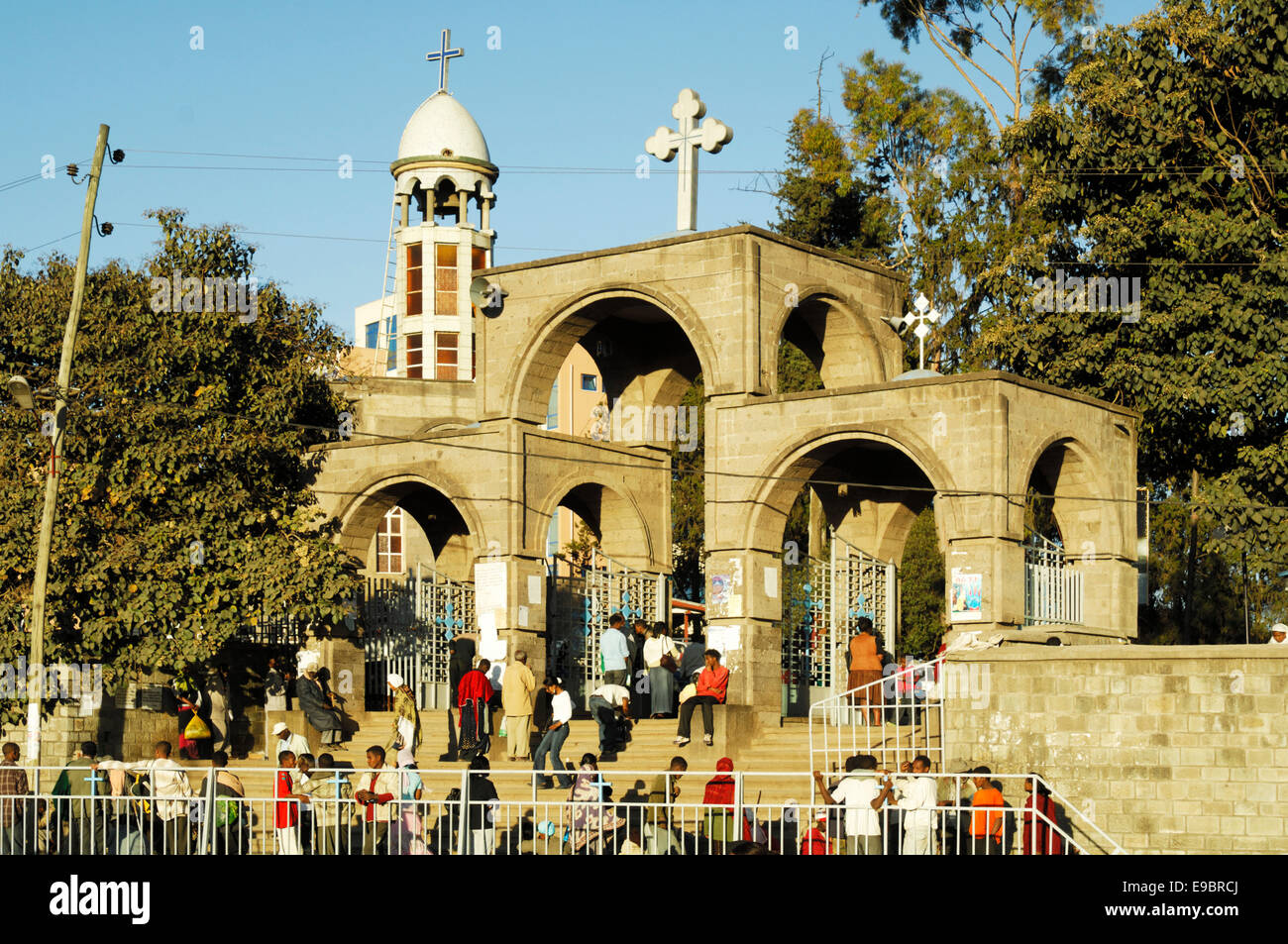 Kidus Urael, Coptic Church in Addis Ababa, Ethiopia Stock Photo - Alamy