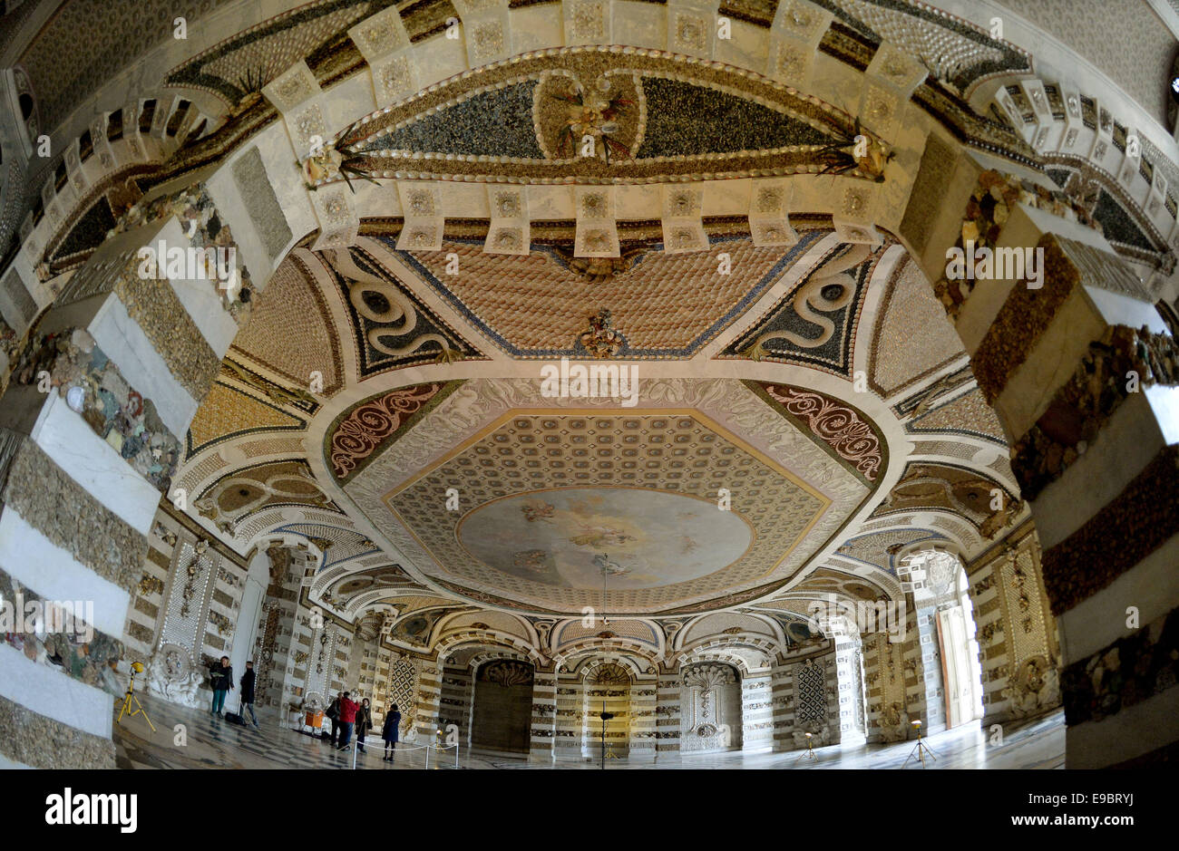 Potsdam, Germany. 24th Oct, 2014. A view of the interior of the Grotto ...