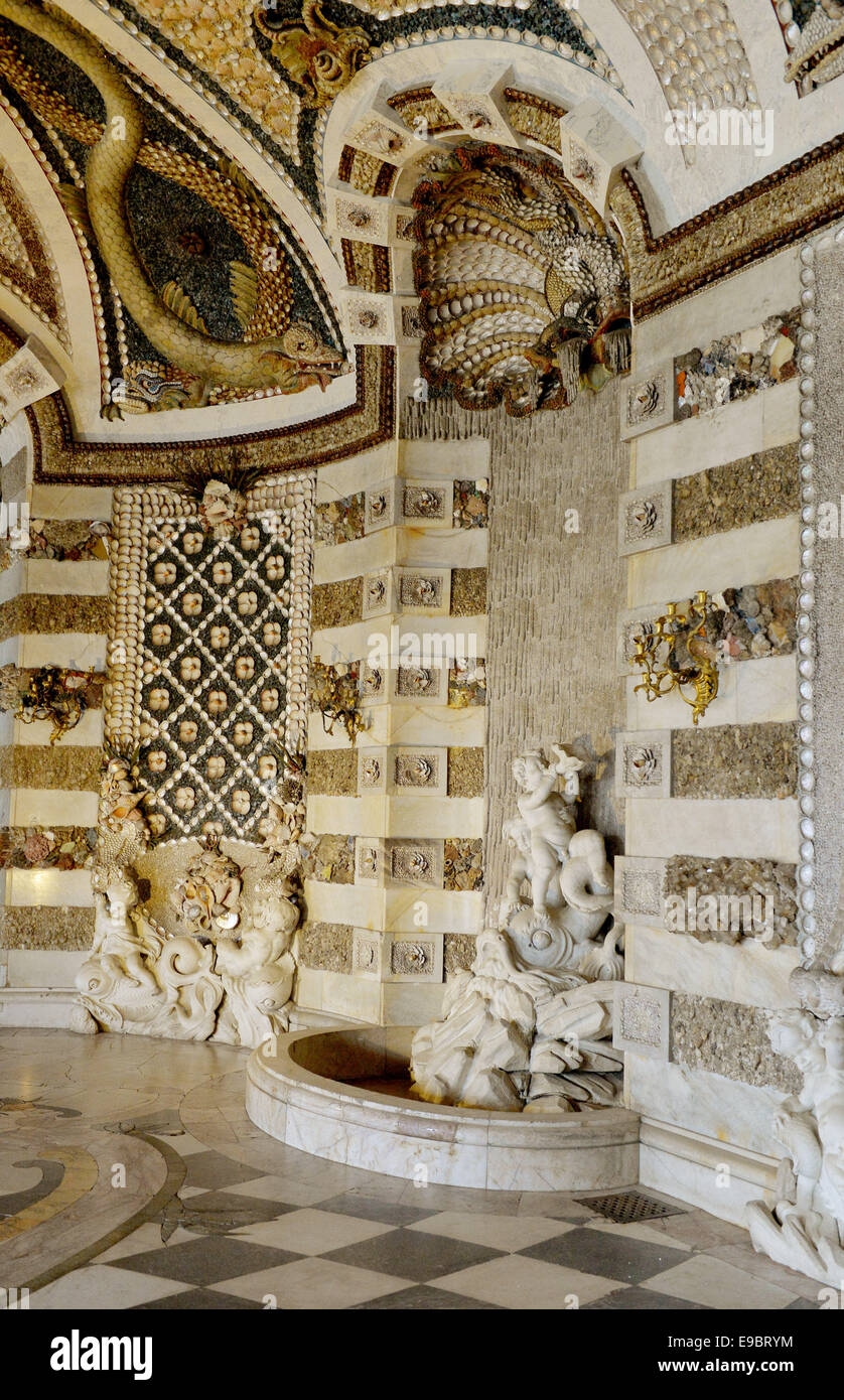 Potsdam, Germany. 24th Oct, 2014. A view of the interior of the Grotto ...