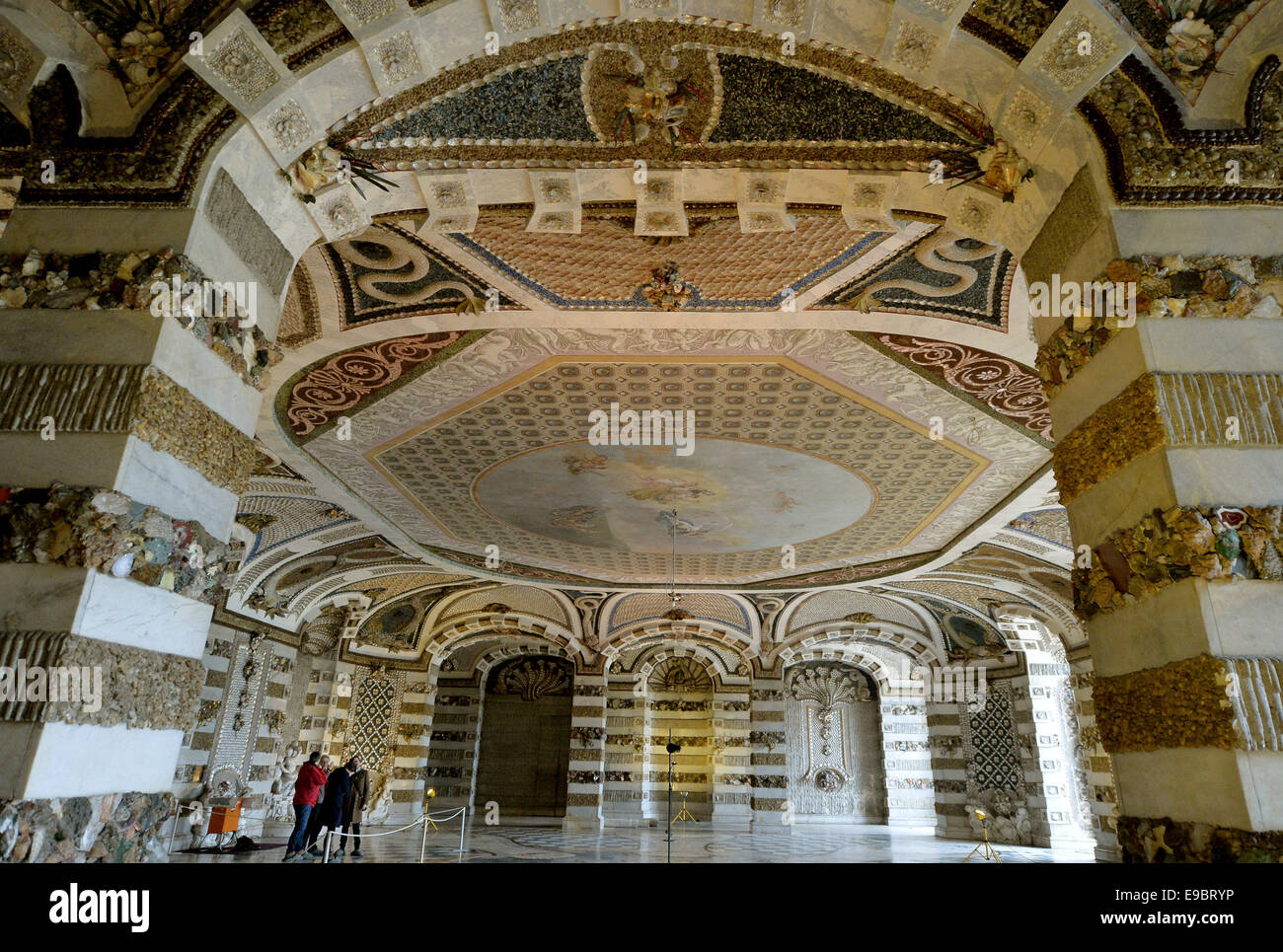 Potsdam, Germany. 24th Oct, 2014. A view of the interior of the Grotto ...