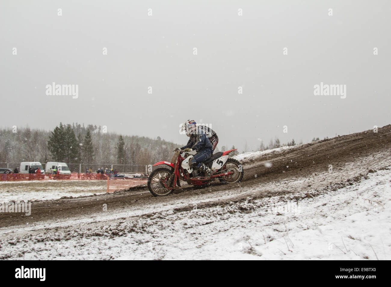 Circuit race on a motorcycle with a sidecar Stock Photo - Alamy