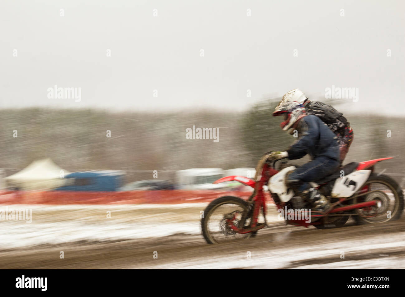 Circuit race on a motorcycle with a sidecar Stock Photo - Alamy