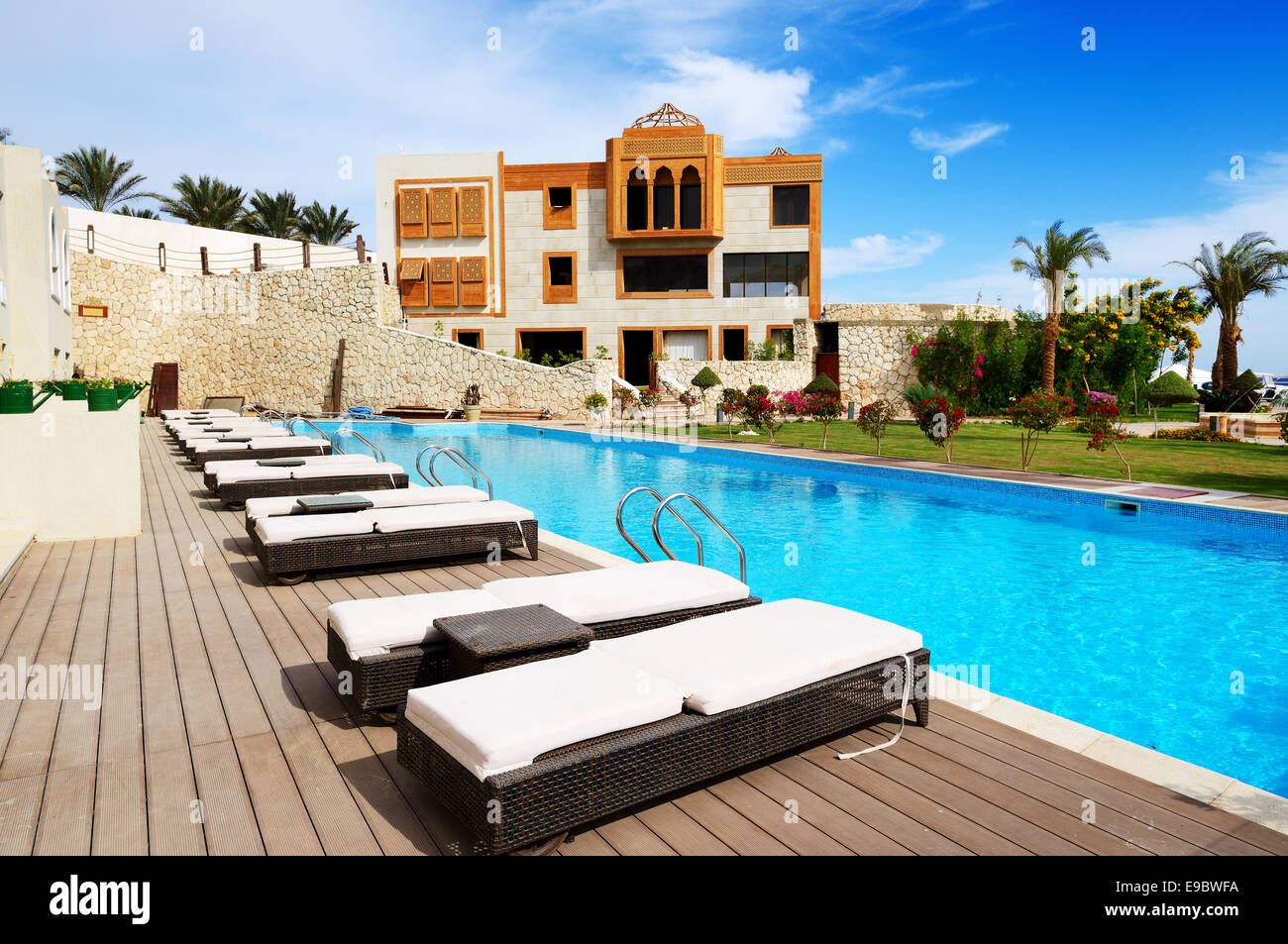 Swimming pool at luxury hotel, Sharm el Sheikh, Egypt Stock Photo - Alamy