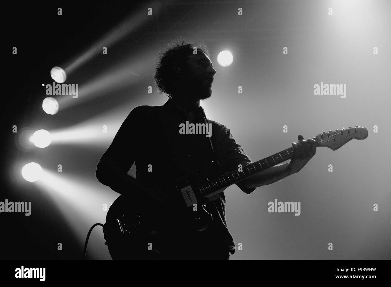 BARCELONA - MAY 16: The guitarist of Mishima (band from Catalonia ...