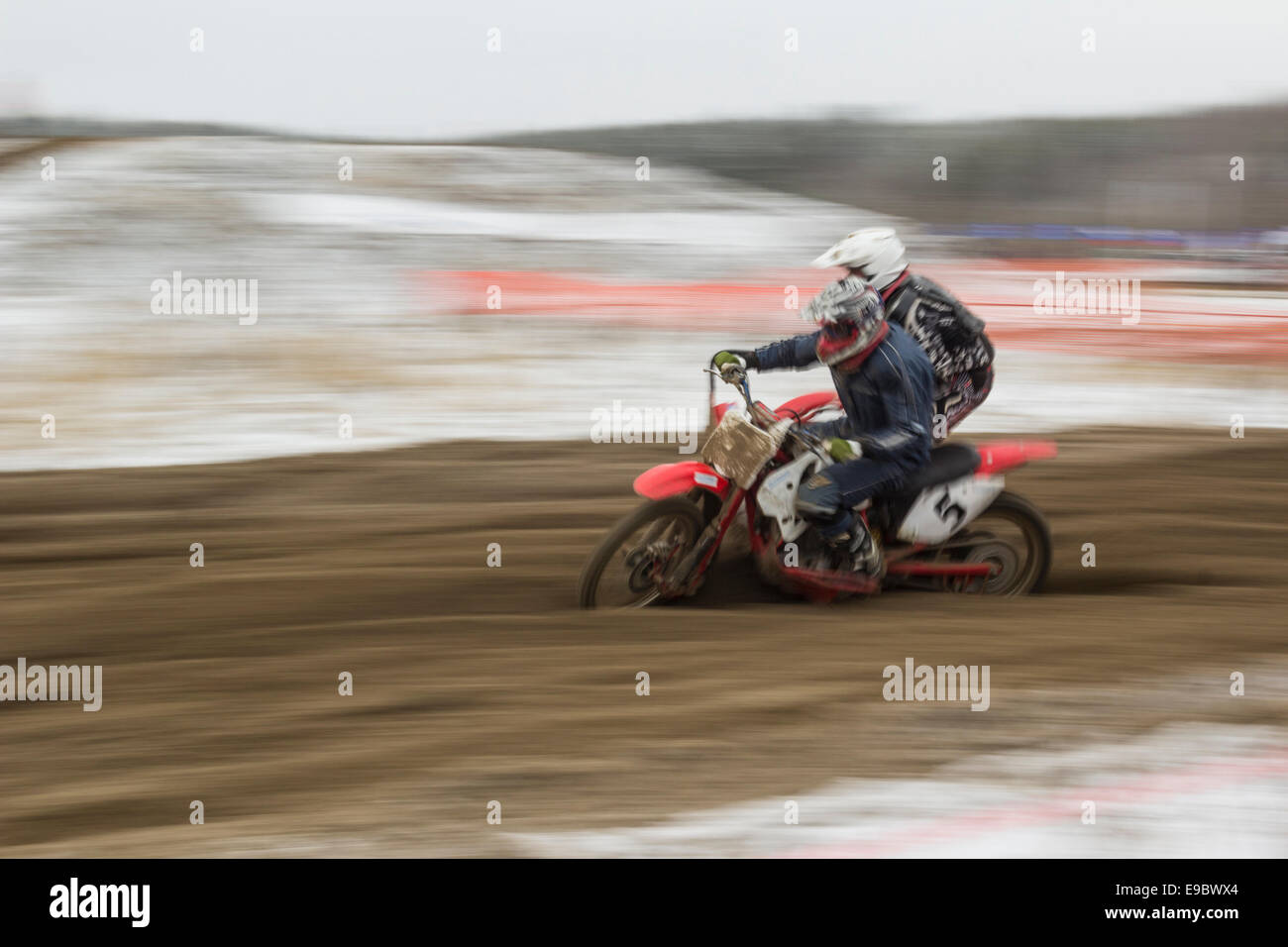 Circuit race on a motorcycle with a sidecar Stock Photo - Alamy